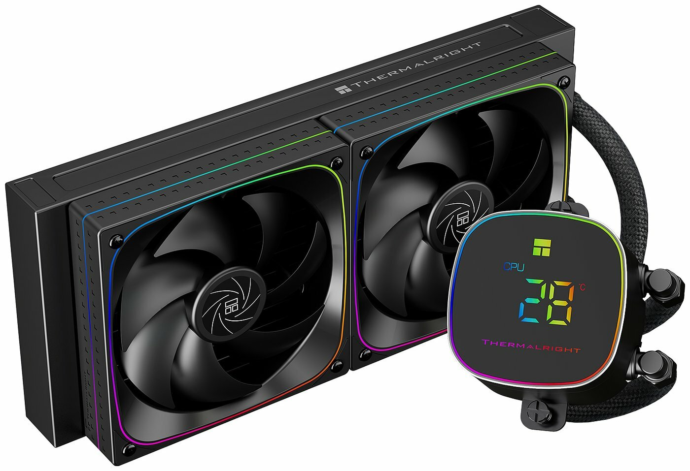 СЖО для процессоров Thermalright Frozen Horizon 240 Digital (F-HORIZON-DIGITAL-BL-240-ARGB)