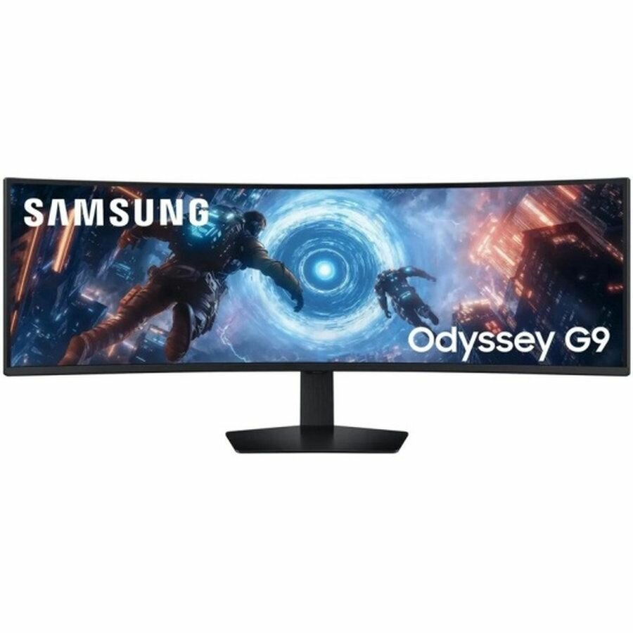 49" Монитор Samsung Odyssey G9 S49FG916EIXCI (LS49FG916EIXCI) черный - 5120x1440@144Гц, VA, 1 мс, 2500:1, 350 кд/м2, 178/178, DisplayPort, HDMI