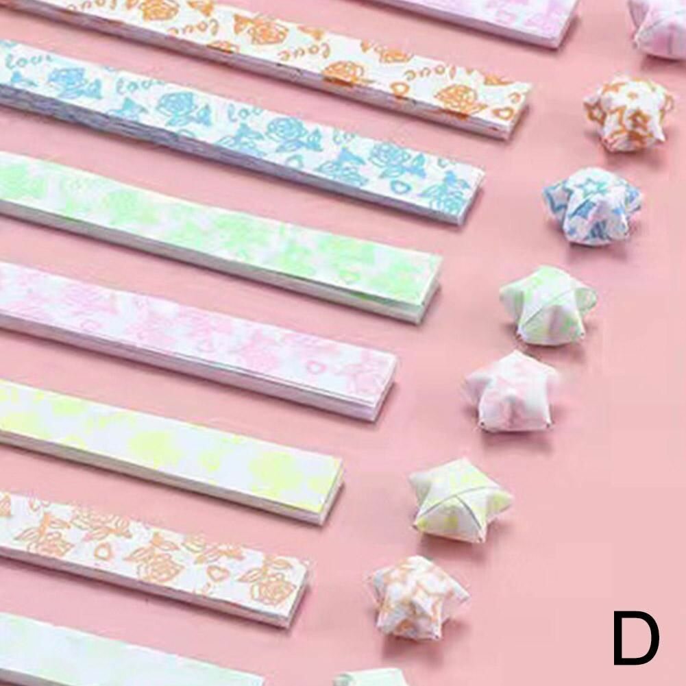 Оригами Счастливая звезда своими руками, разноцветные флуоресцентные цвета 10 шт.