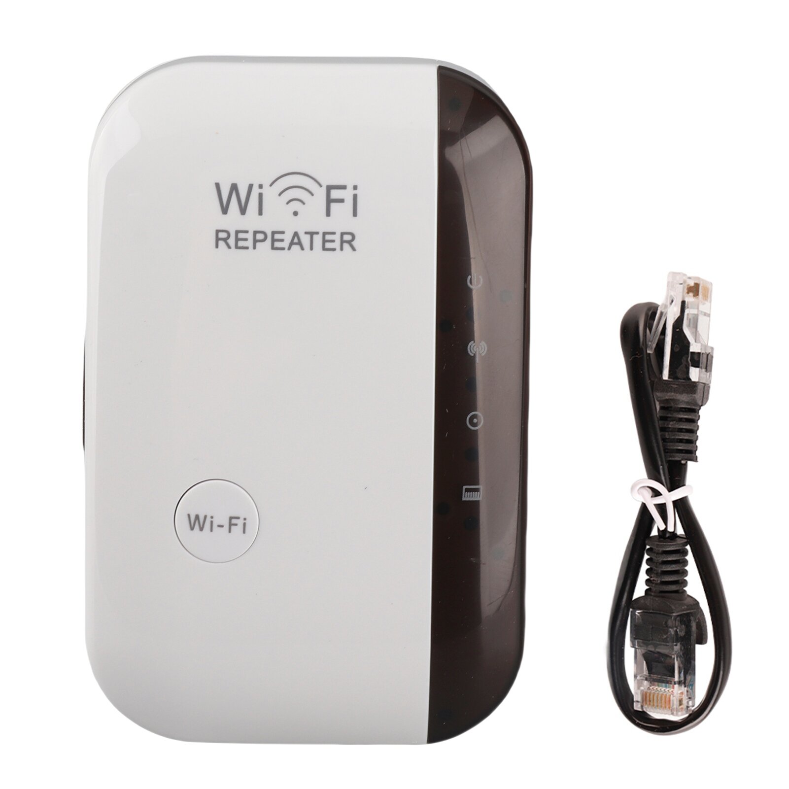 УсилительсигналаWi-FiретранслятораспортомEthernet300Мбит/с, настенныймонтаж, белый, скнопкойWPS.