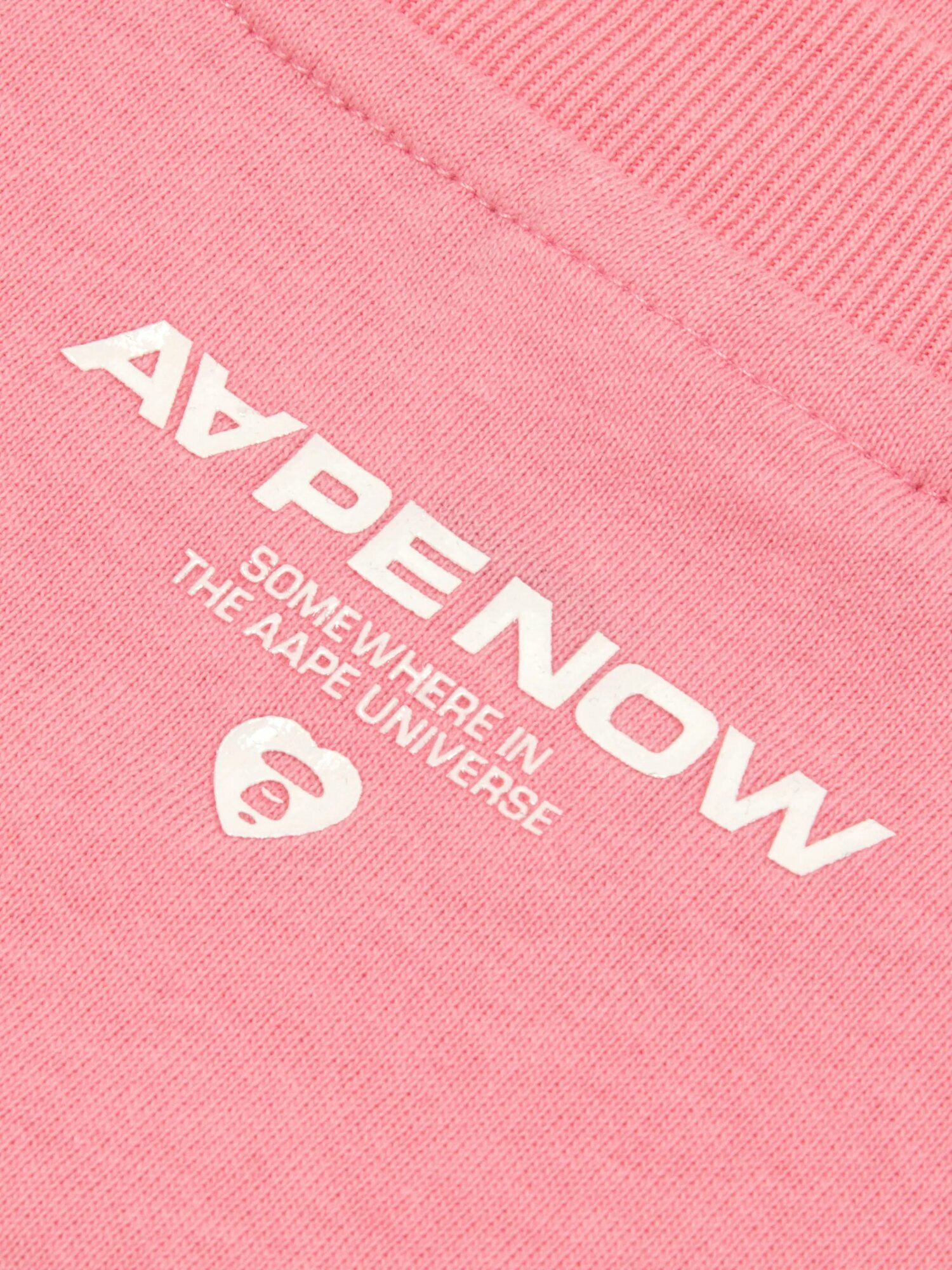 Футболка AAPE BY A BATHING APE, размер XL, розовый, — фото 1