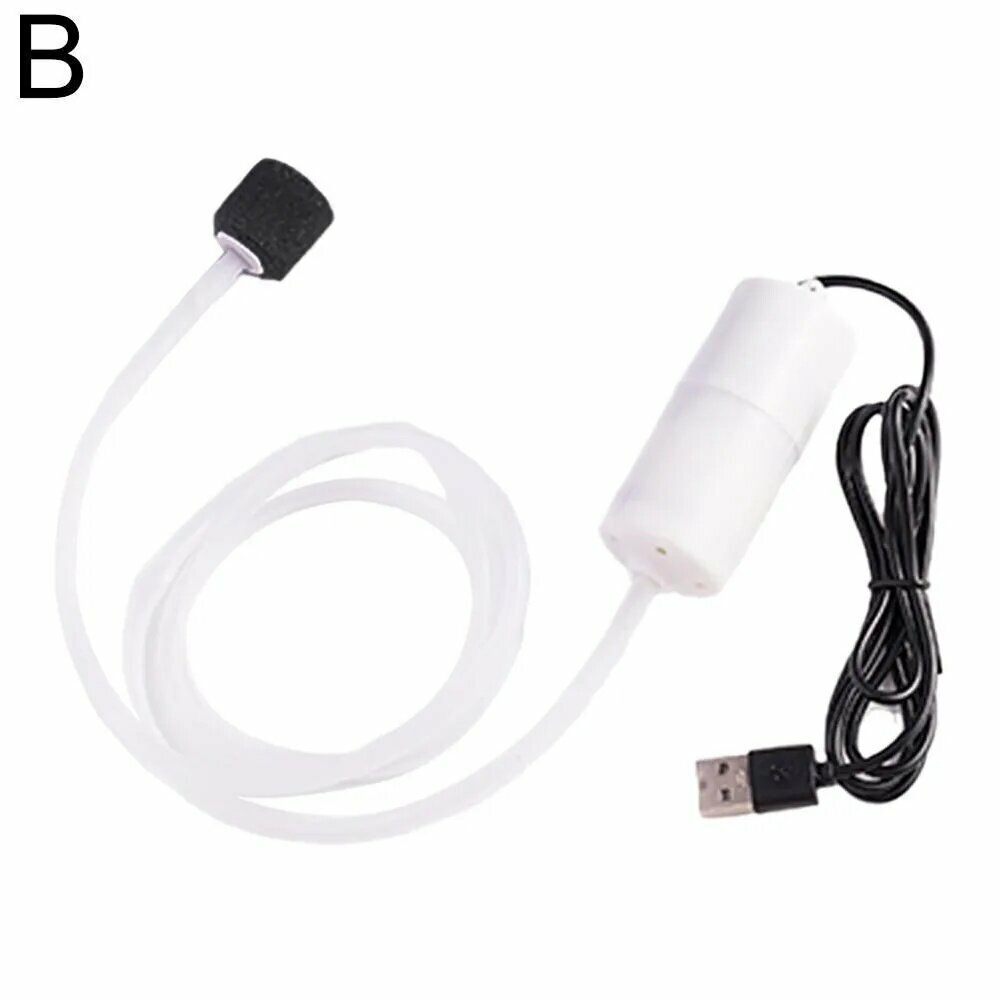 Портативный мини-USB аквариумная рыбка для резервуара, кислородный воздушный насос, гидропонный компрессор, аэратор с камнем, силиконом