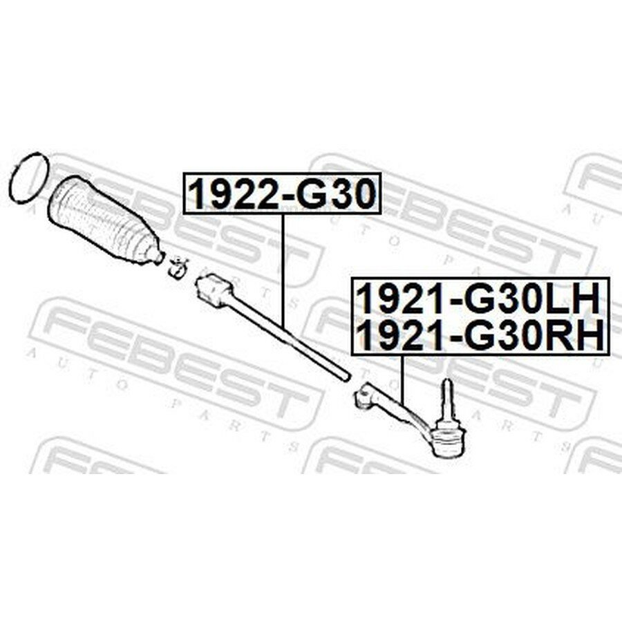 FEBEST 1921G30RH Наконечник рулевой правый