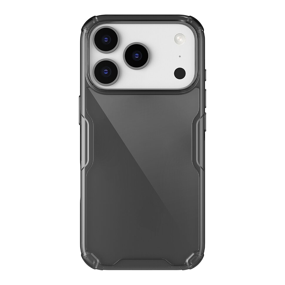 Nillkin силиконовый чехол для iPhone 17 Pro, Nature TPU Pro, прозрачный/черный