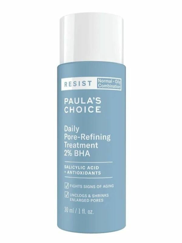 Paulas Choice - Resist Daily Pore-Refining Treatment With 2% BHA, Эксфолиант для лица, 30 мл