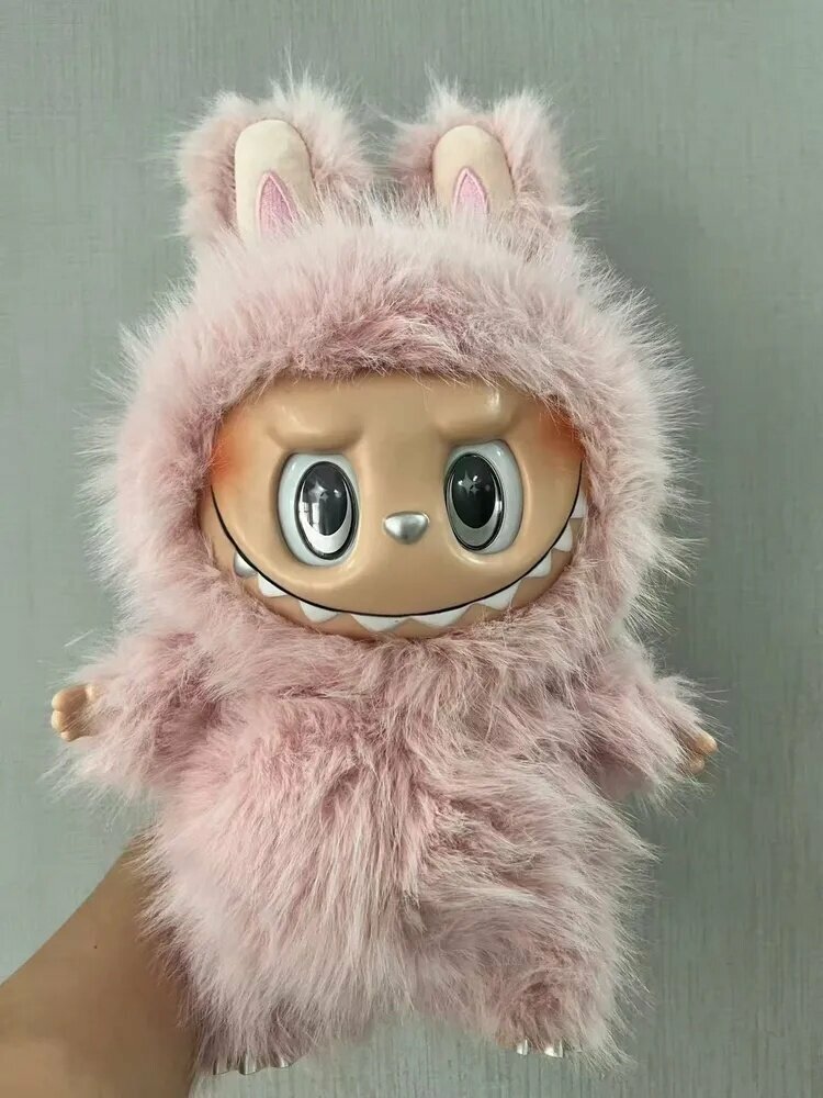 Labubu Zimomo Мягкая игрушка, лабубу, розовый,38 см