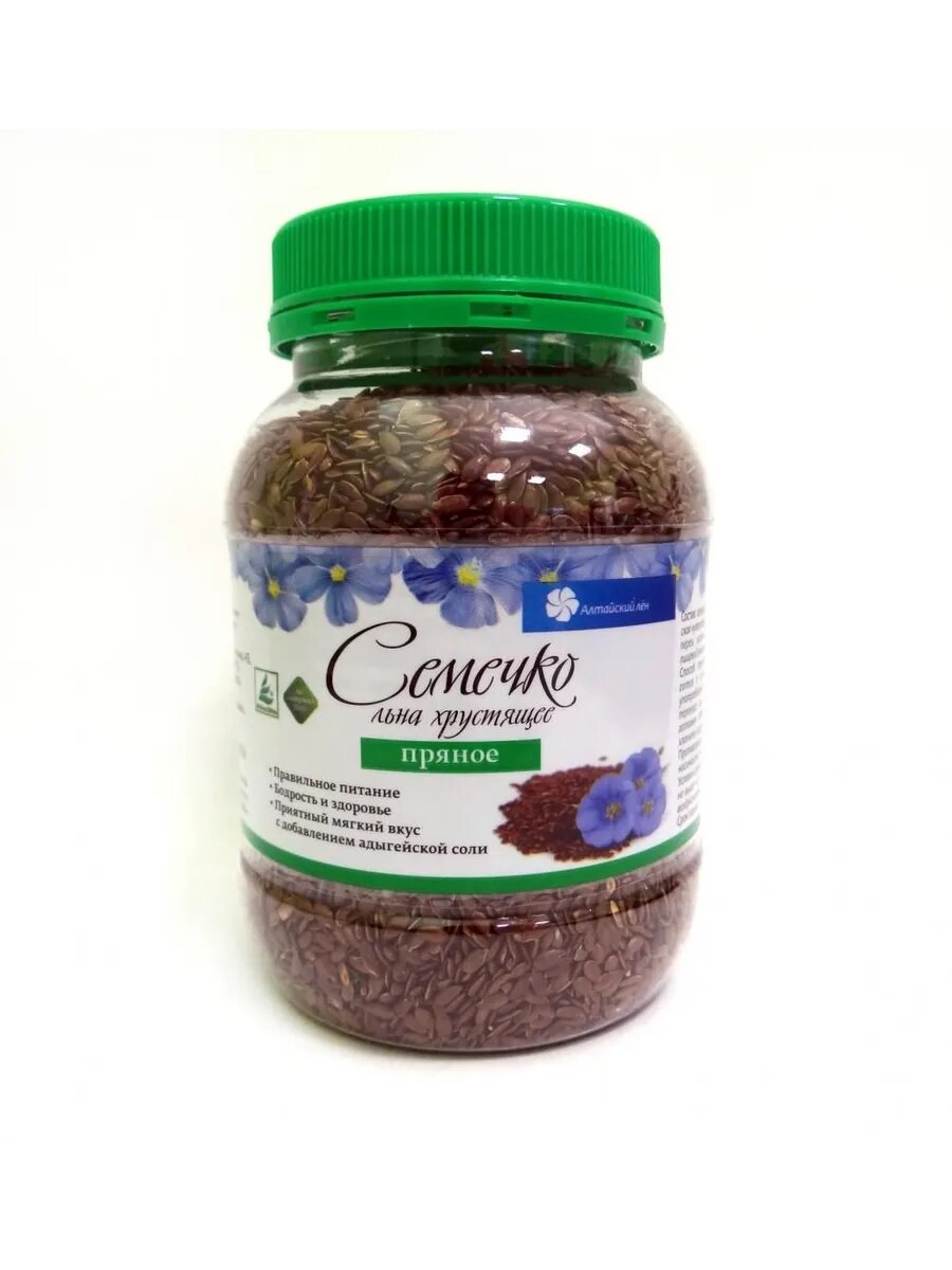 Льна семечко хрустящее Пряное с адыгейской «уляпской» солью,