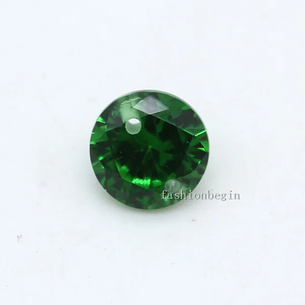 Бусины циркония Nidezon круглые 6-8 мм 20 шт Изумрудный, 6mm 20 pcs, green