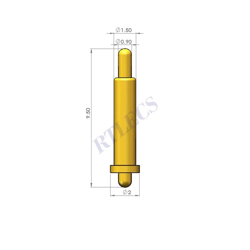 Pogo Pin 2.0 мм, Height 9.5mm, 50Pcs