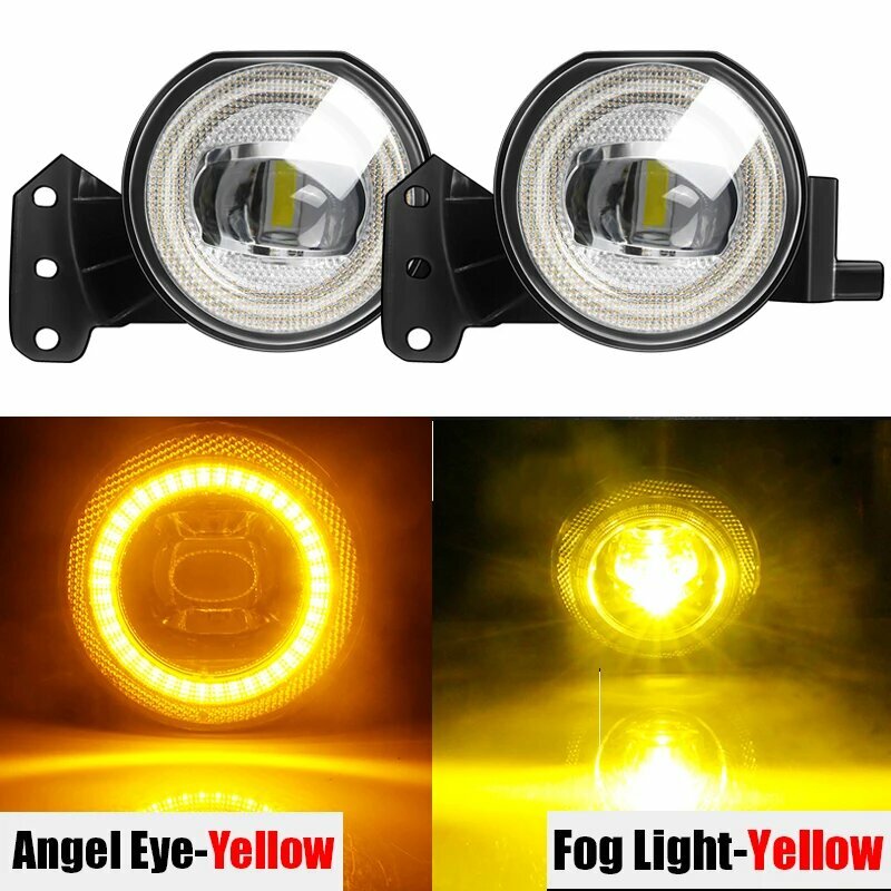 2 X противотуманные фары Angel Eye DRL для BMW E46 E60 E63 E90 525i 530i 545i 550i Yellow and Yellow