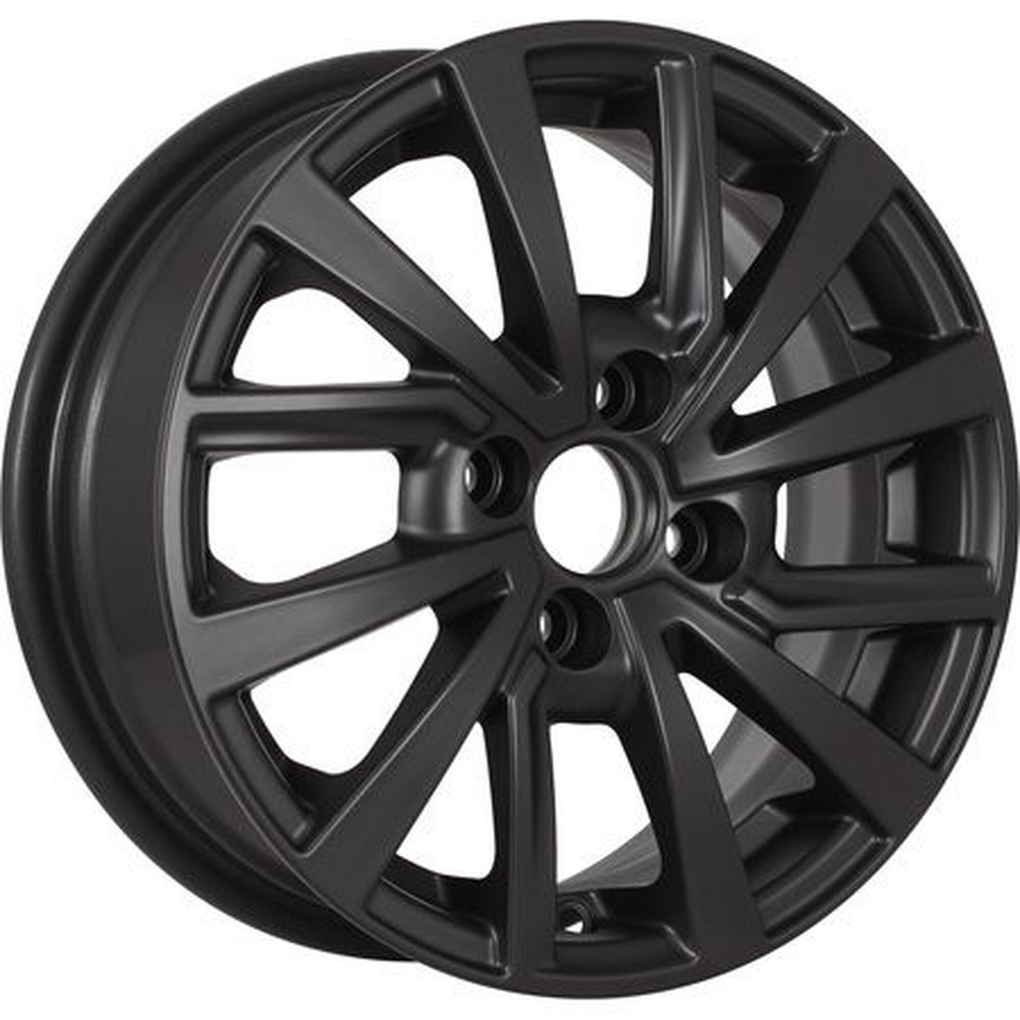 Колесный литой диск KDW KD1430(КС1093-00) R14x5.5 4x98 ET35 CB58.5 Matt_Black_Painted