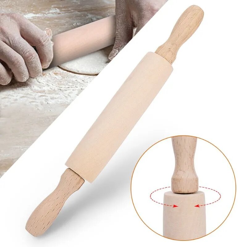 Скалка с крутящимися ручками