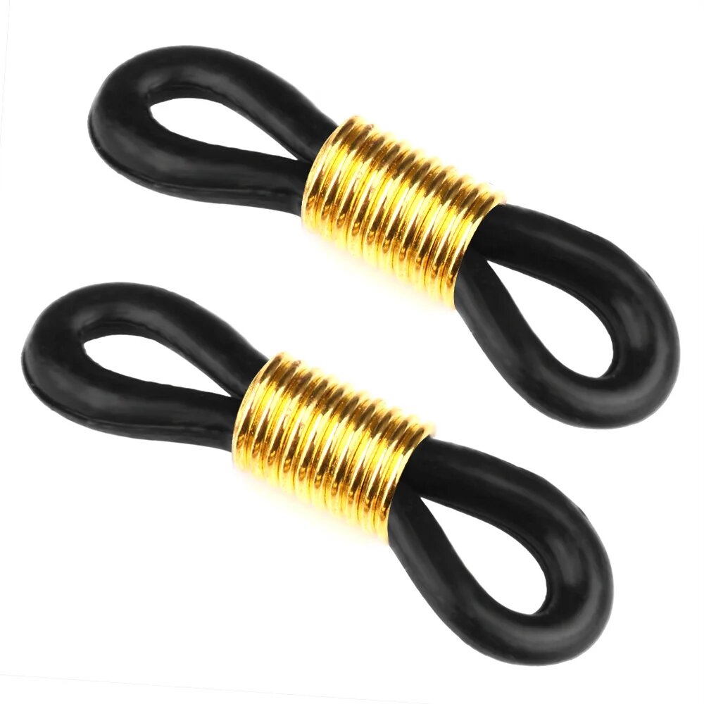 Держатели-петли для очков LFPU JA235 силиконовые 50 шт. Gold color black
