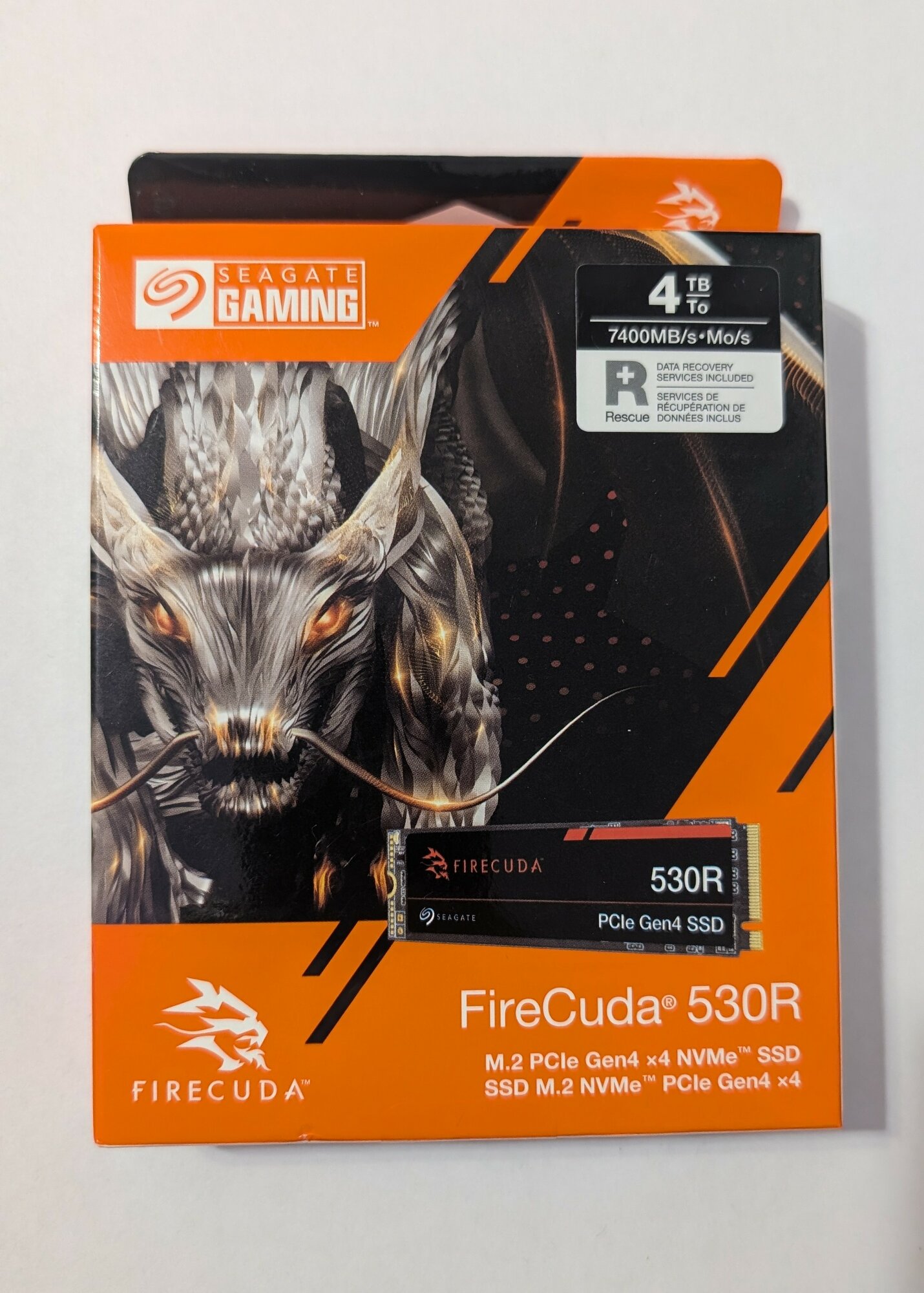 SSD диск Seagate 4TB FireCuda 530R NVMe PCIe 4.0 M.2 Internal SSD ZP4000GM3A063