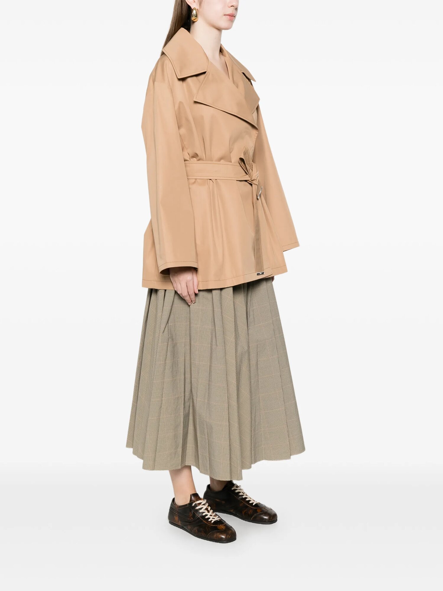 Куртка Herno Belted jacket, размер 44, разноцветный — фото 1