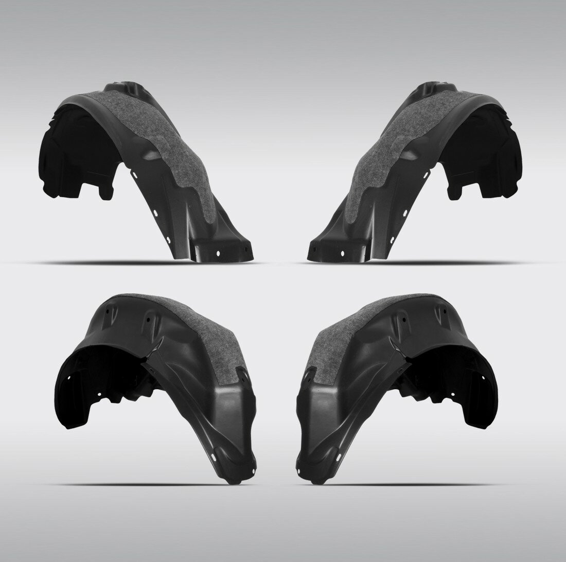 Комплект передних и задних подкрылок с шумоизоляцией для Лада Х Рей