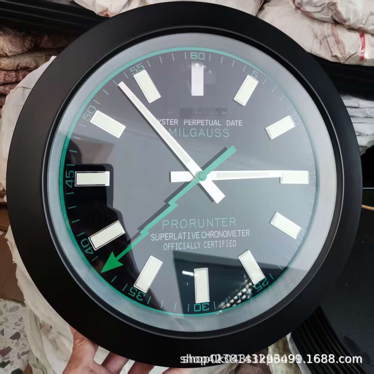 Оптовая продажа напрямую с завода: настенные часы Submariner GMT в металлическом корпусе, модель 14inch года, новые,