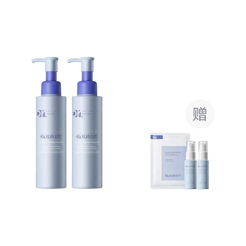 Очищающий гель для умывания увлажняющий унисекс Dr.Alva Hydrating 2.0, 120 мл*2 шт.