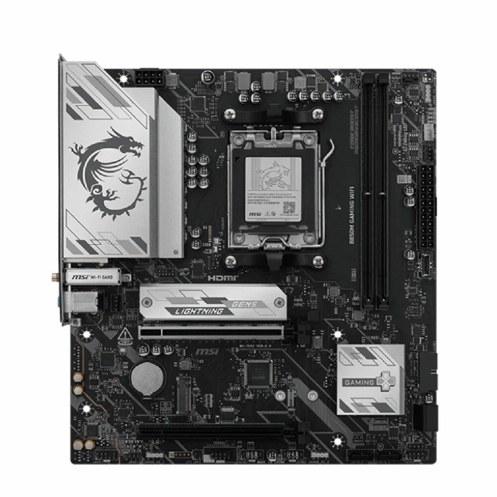 MSI Материнская плата MSI B850M GAMING WIFI Socket AM5 2хDDR V 2хM.2