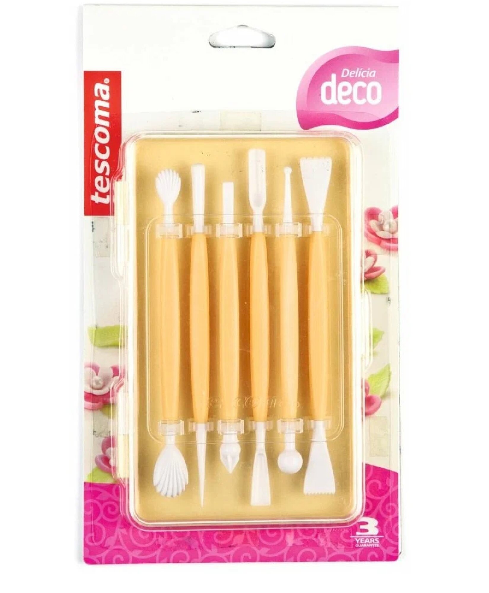 Набор Tescoma Delicia Deco 632912, для украшения тортов и пирогов, пластик, мытье в посудомойке