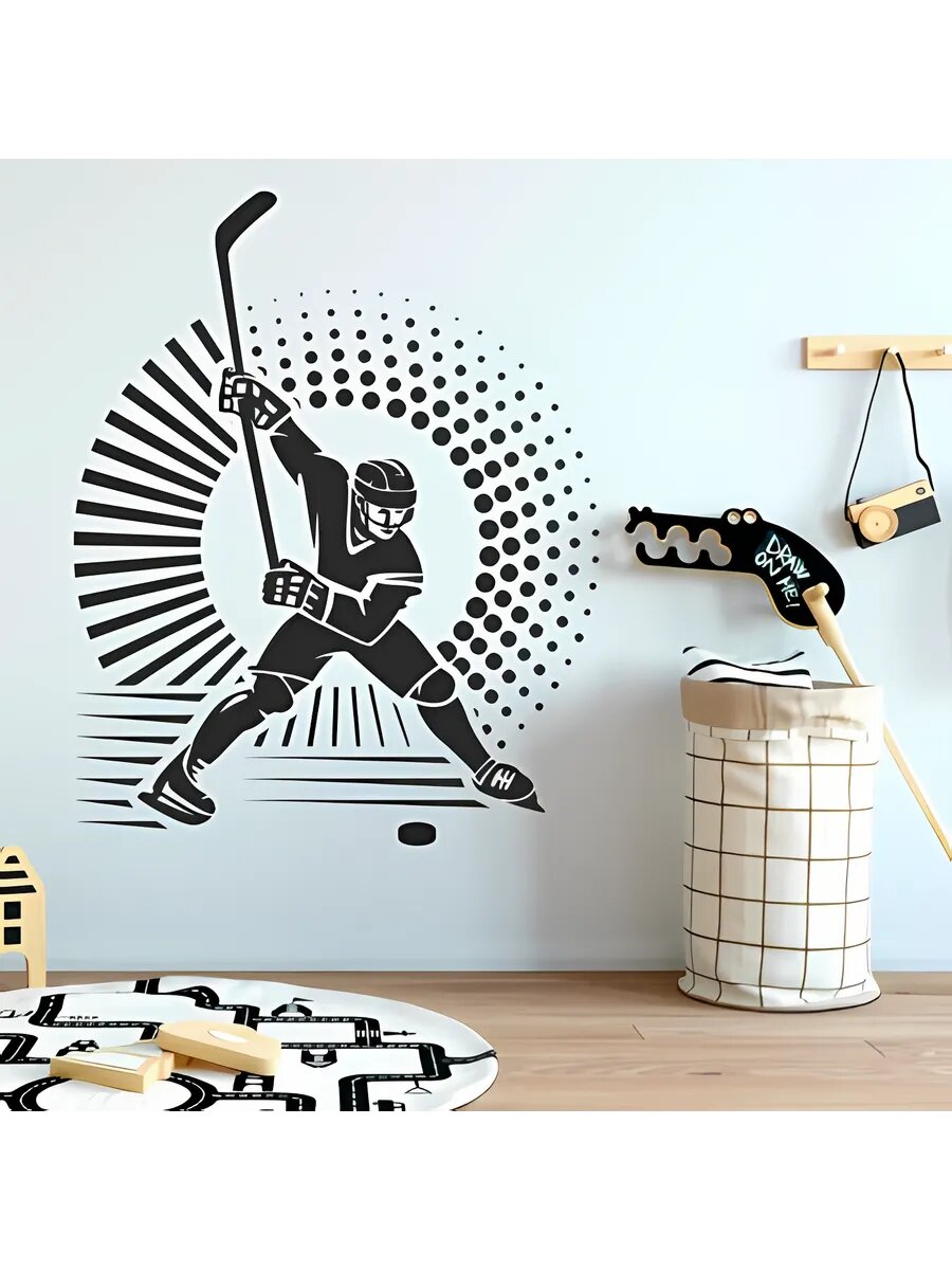 Наклейка спорт Hockey player allstick арт. W_20_36