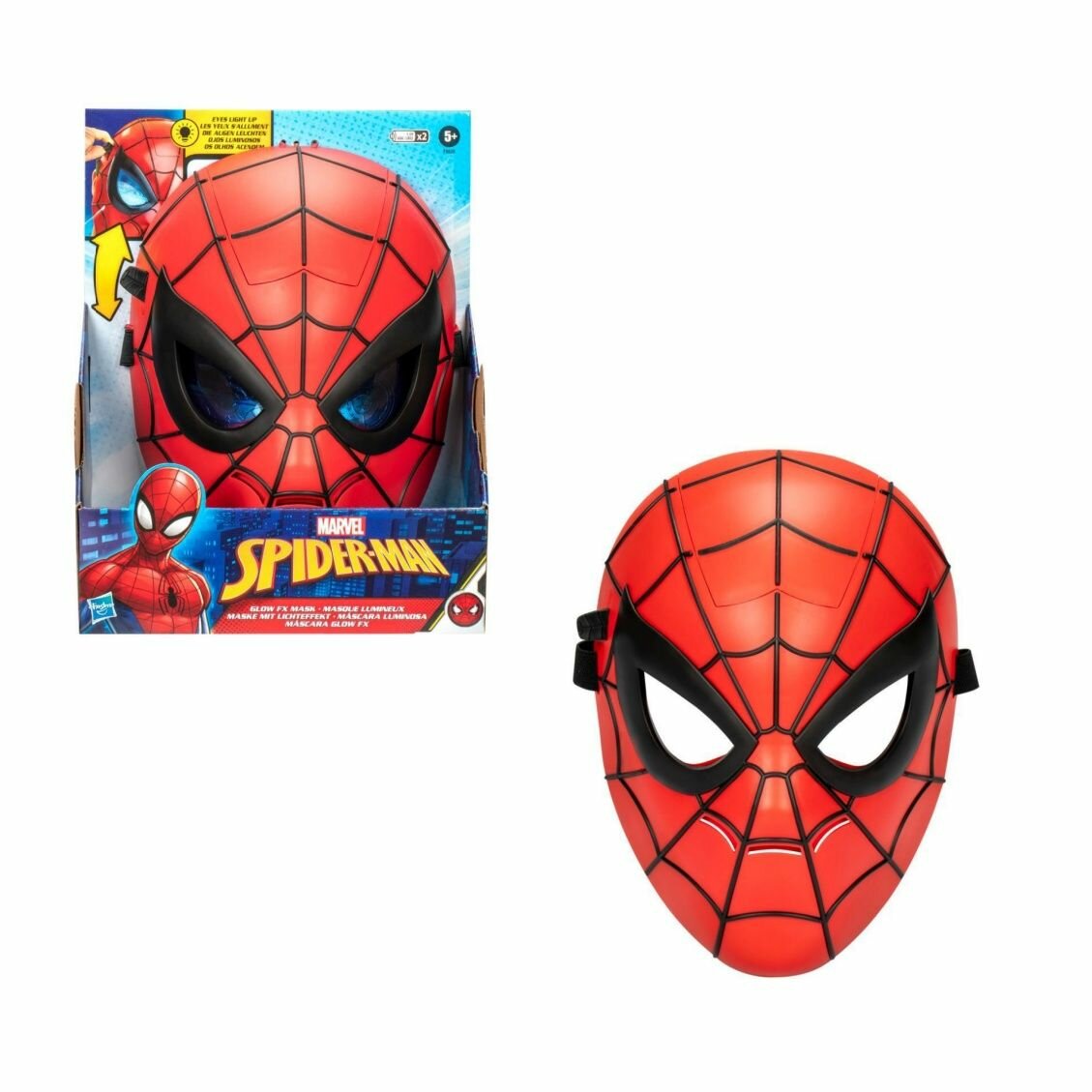 Фигурки Hasbro, Marvel , Игрушка для косплея в маске человека-паука Glow FX Mask