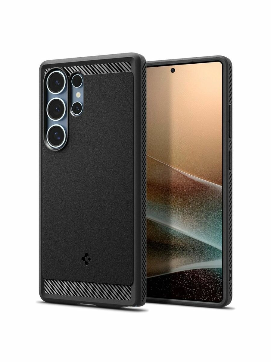 Чехол Spigen на Samsung Galaxy S25 Ultra / Самсунг Галакси С25 Ультра, Rugged Armor Magsafe (ACS08951), магнитный, противоударный, с защитой камеры и дисплея