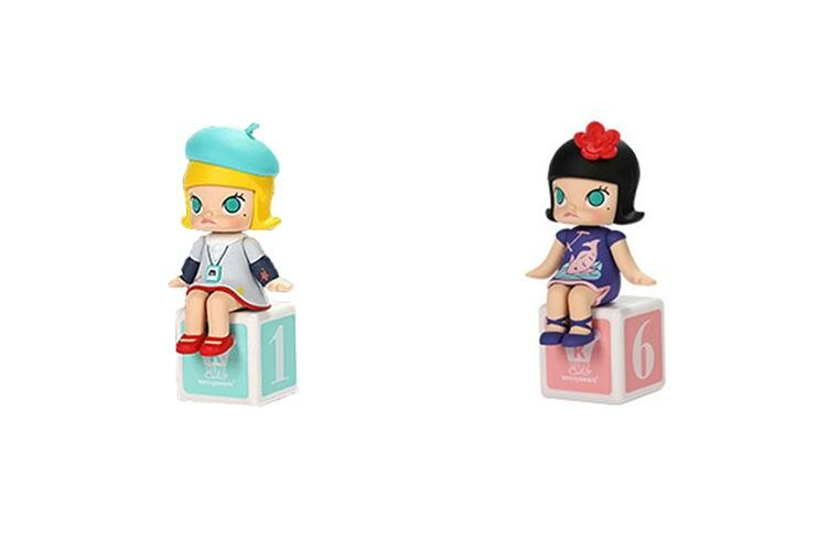Коллекционная фигурка унисекс POP MART Molly Happy Train Big Party, Confirmed-Little Artist+Songstress Blue (Open)
