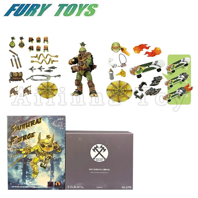 Fury Toys фигурка Rage Samurai Force, 5 дюймов, Summer n Custom Kit