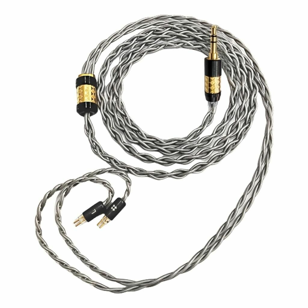 Аксессуары для наушников, Монокристаллический медный кабель для обновления наушников HIFI 0,78 мм, двухконтактный балансный кабель-3,5 мм