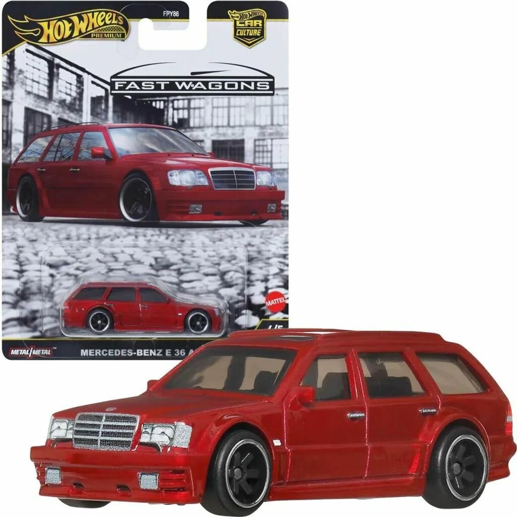 Игрушечный транспорт Hot Wheels CAR CULTURE THRILL CLIMBERS WAGONS 4/5 - Mercedes-Benz E36 AMG, 1:64 - JBK69