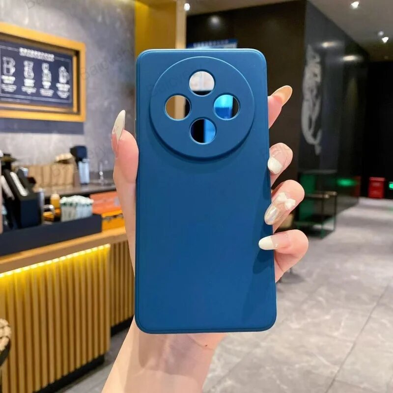 Для TECNO Spark 30C 4G/Spark 30 4G Мягкий красочный защитный чехол из Синий, Blue, TECNO Spark 30 4G
