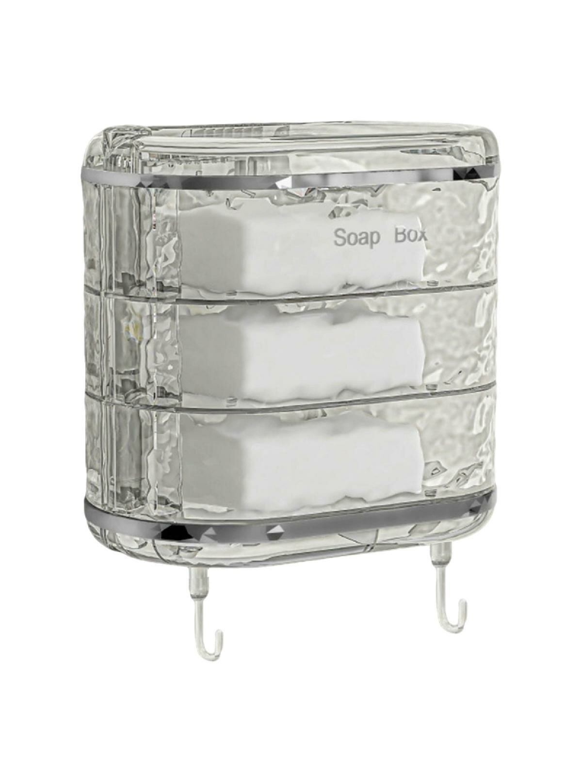 Мыльница Прочный клей и регулировочный лоток Присоска Мыльница для дома