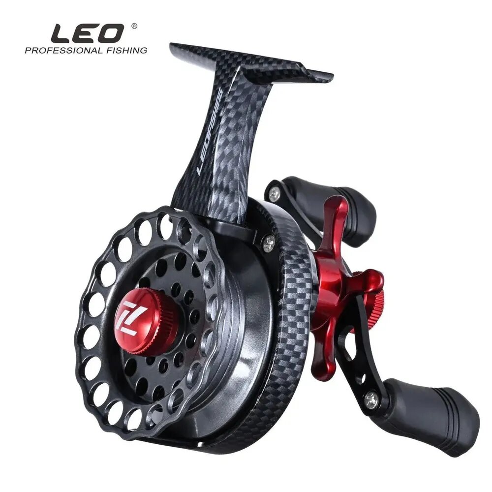 LEO рыболовная катушка для ловли нахлыстом/рыбы/рыбалки с углеродной поверхностью и металлическими чашками для лески, передаточное число 3.5:1