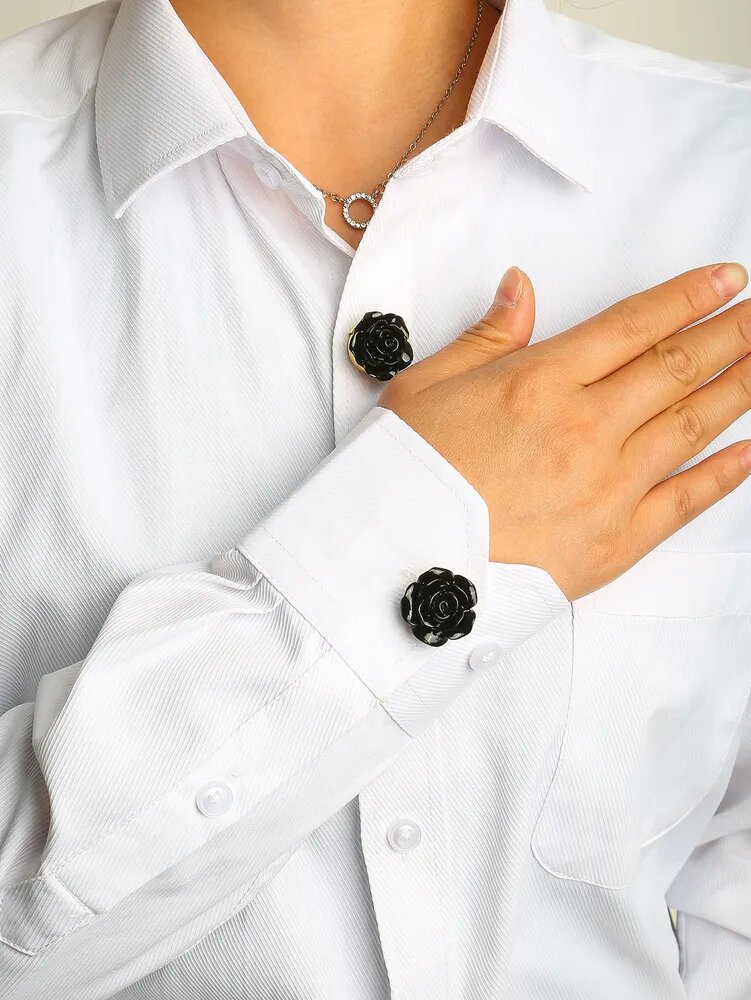 Накладки на пуговицы для рубашки и блузки, запонки декоративные, Накладки на пуговицы 2шт