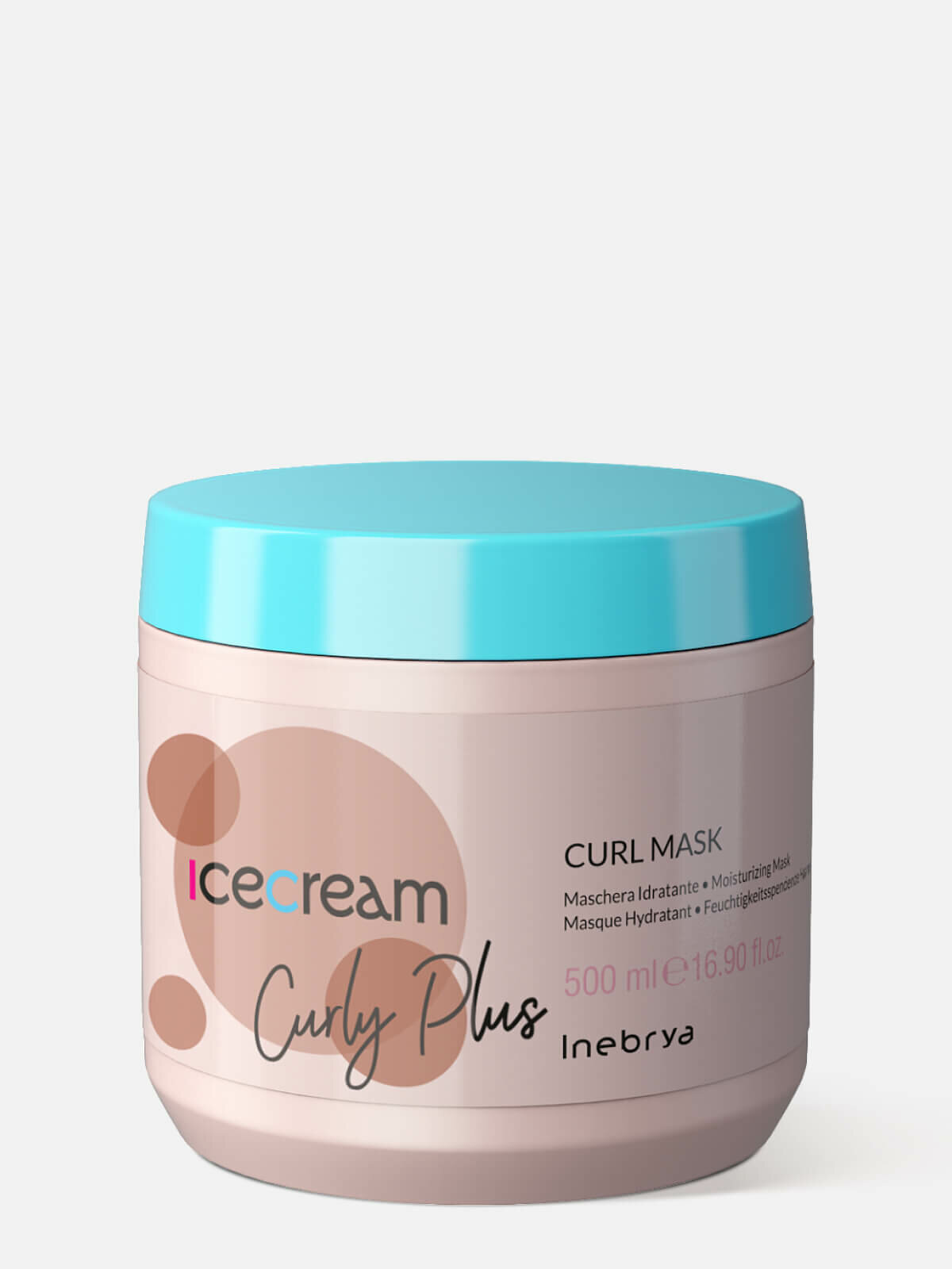 Маска увлажняющая с экстрактом моринги для вьющихся волос Inebrya Ice Cream Curly Plus, 500 мл