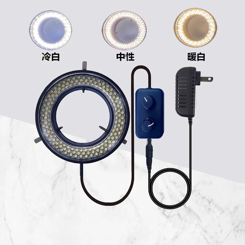 Кольцевой свет для микроскопа Ivzosheng, Цвет: power interface