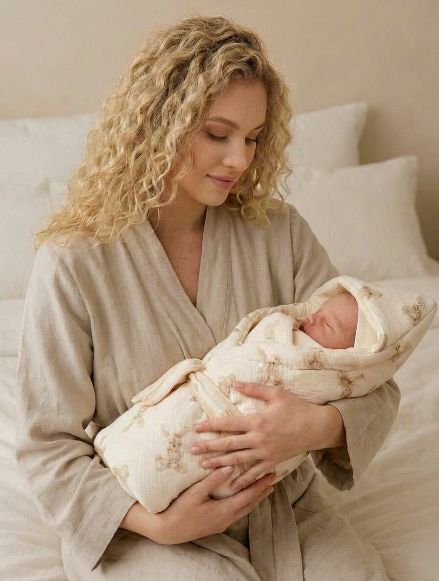 Конверт на выписку весна-лето ; Детский плед ;