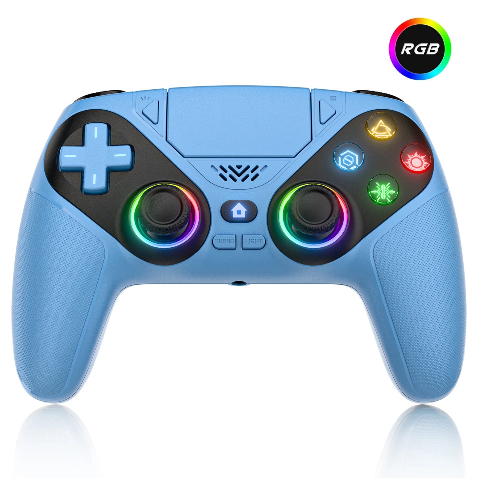 Bonacell Беспроводной геймпад для PS5 RGB Blue