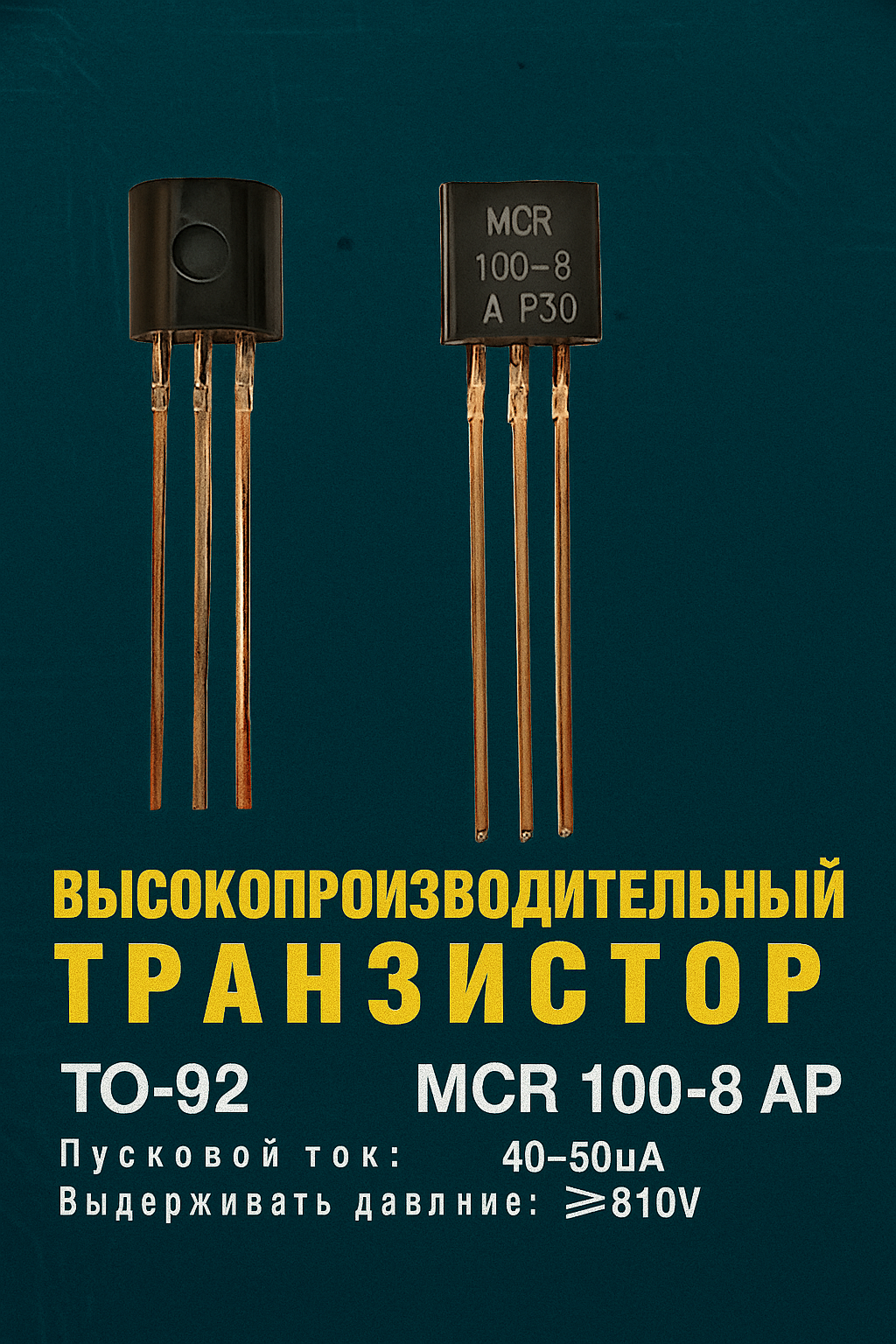 Транзистор TO-92 MCR 100-8 AP 30 10 шт
