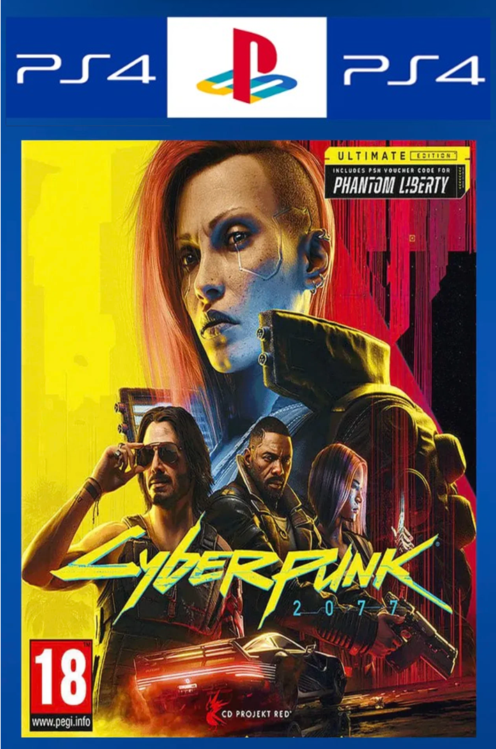 Игра Cyberpunk 2077 Ultimate Edition для PlayStation 4, Русский язык, Цифровая версия