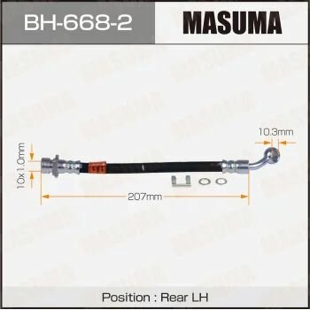 Шланг тормозной MASUMA H- /rear/ JAZZ 05- LH
