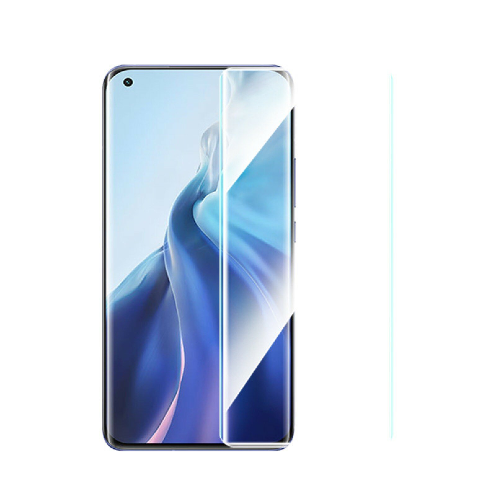 3D/5D защитное стекло Чехол. ру для Xiaomi Mi 11 с олеофобным покрытием и закругленными краями