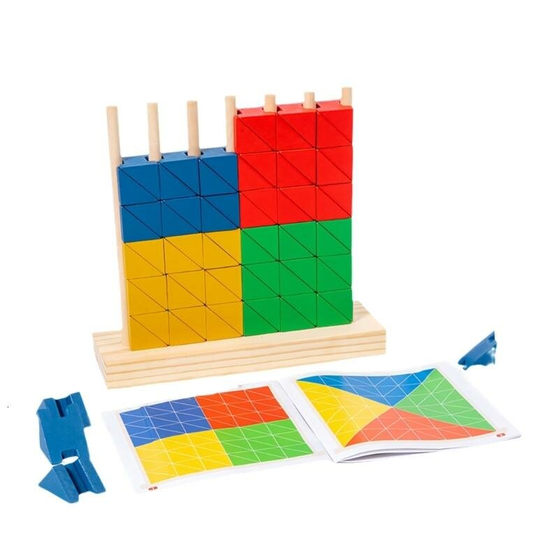 Деревянные треугольные блоки