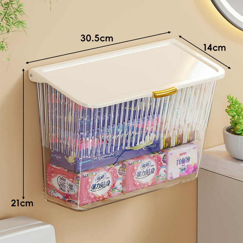 Коробка для хранения гигиенических прокладок в ванной, настенная водонепроницаемая полка для гигиенических прокладок и салфеток, полка для хранения в туалете.