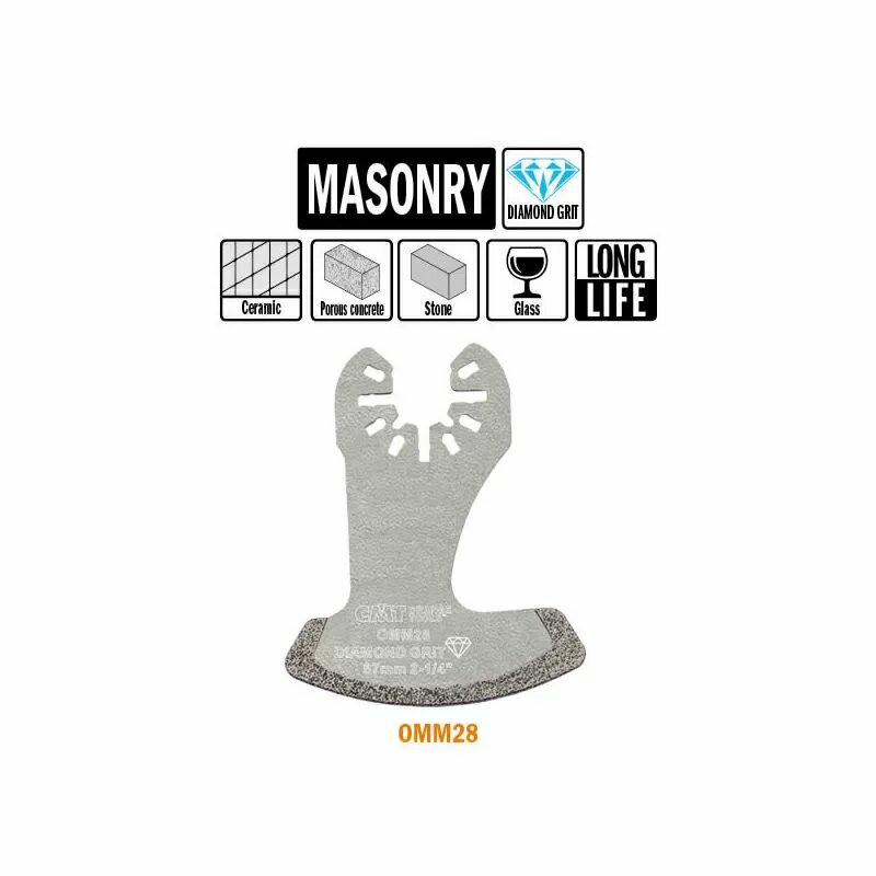 Сегментное пильное полотно с алмазным напылением 57 мм (без индивидуальной упаковки) OMM28-X25-1