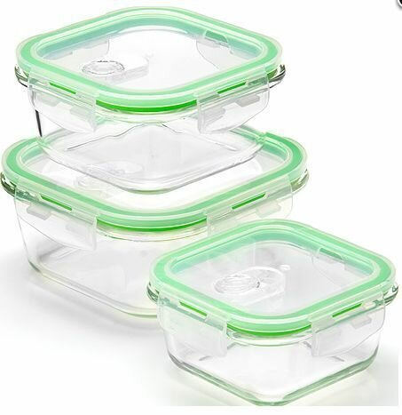 Набор жаропрочных мисок с крышками 26266 6 пр