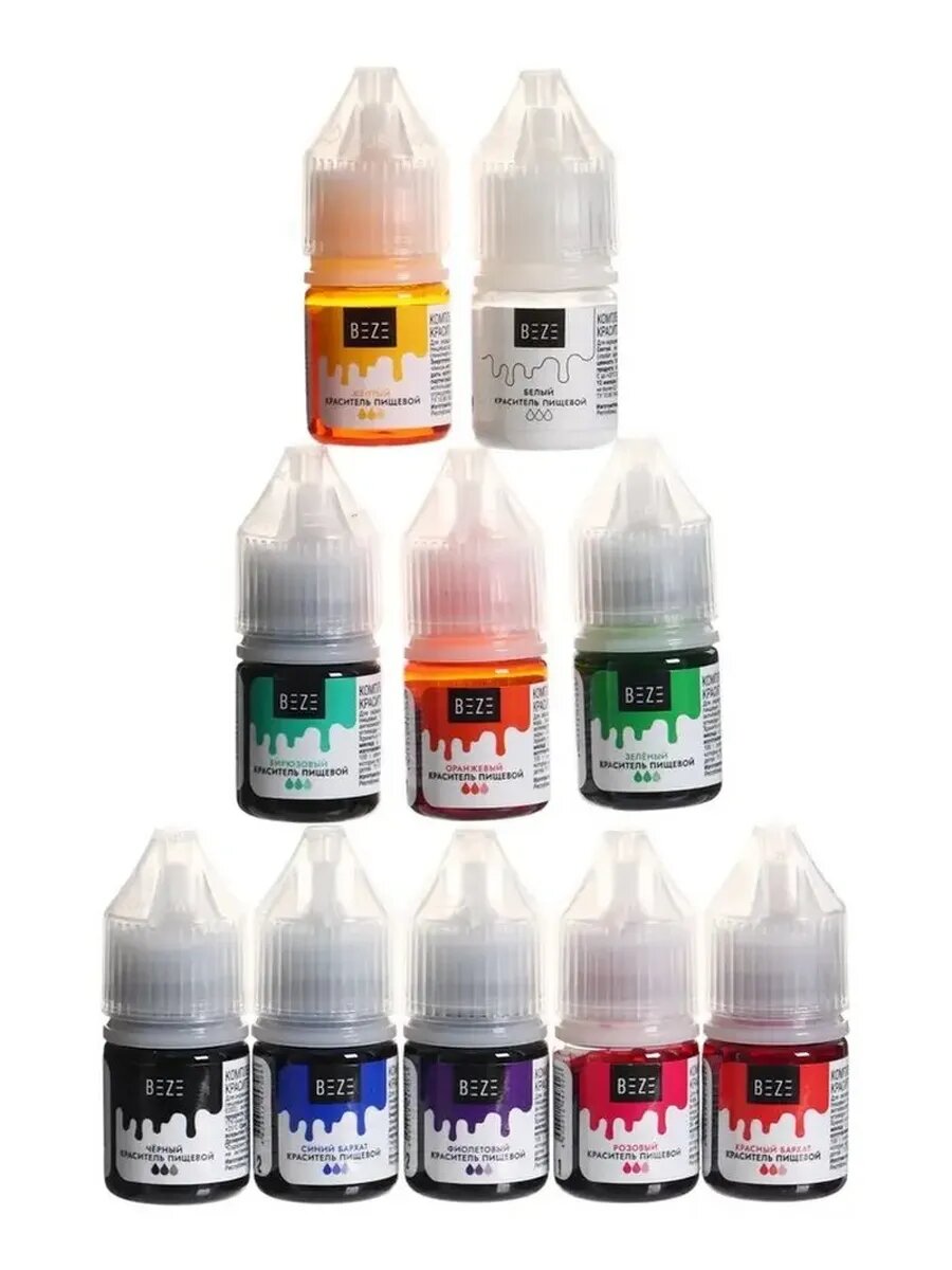 Яркие гелевые красители для творчества