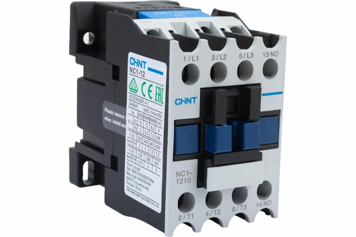 Контактор NC1-1210 12А кат. 230В AC 1НО AC-3 (R) CHINT