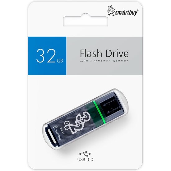 USB флешка Smartbuy 32Gb Glossy dark grey USB 3.0